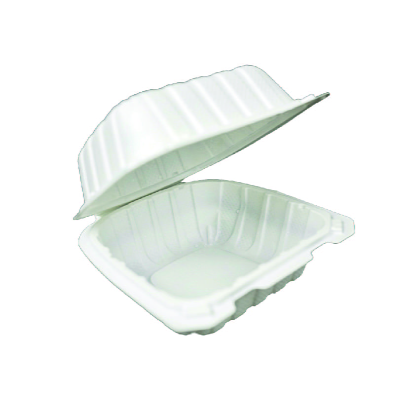 Clamshell PP Container, 6" x 6" (250/cs)